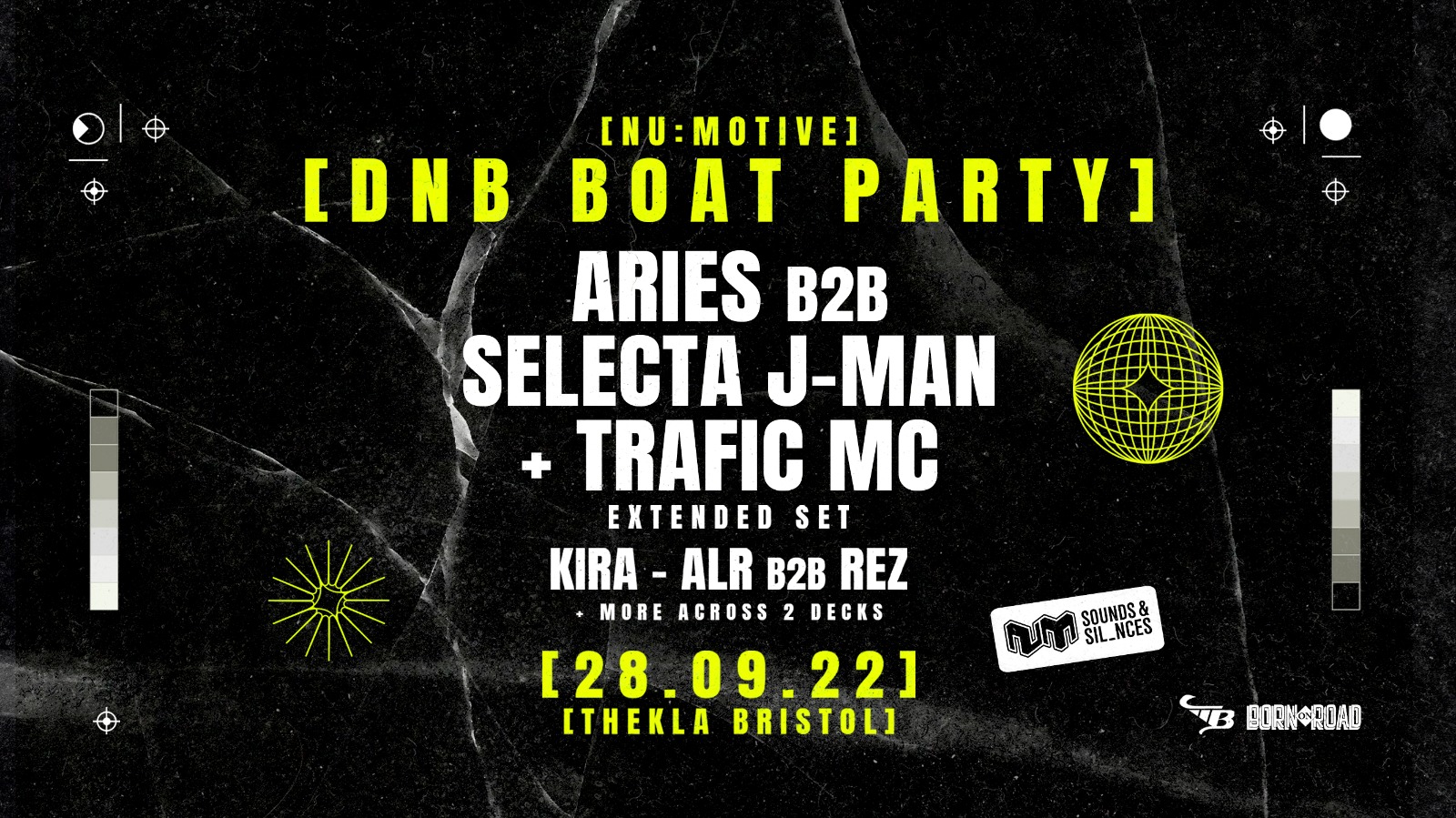 Nu:Motive DNB Boat Party! Aries B2B Selecta J-Man + More - Thekla Bristol