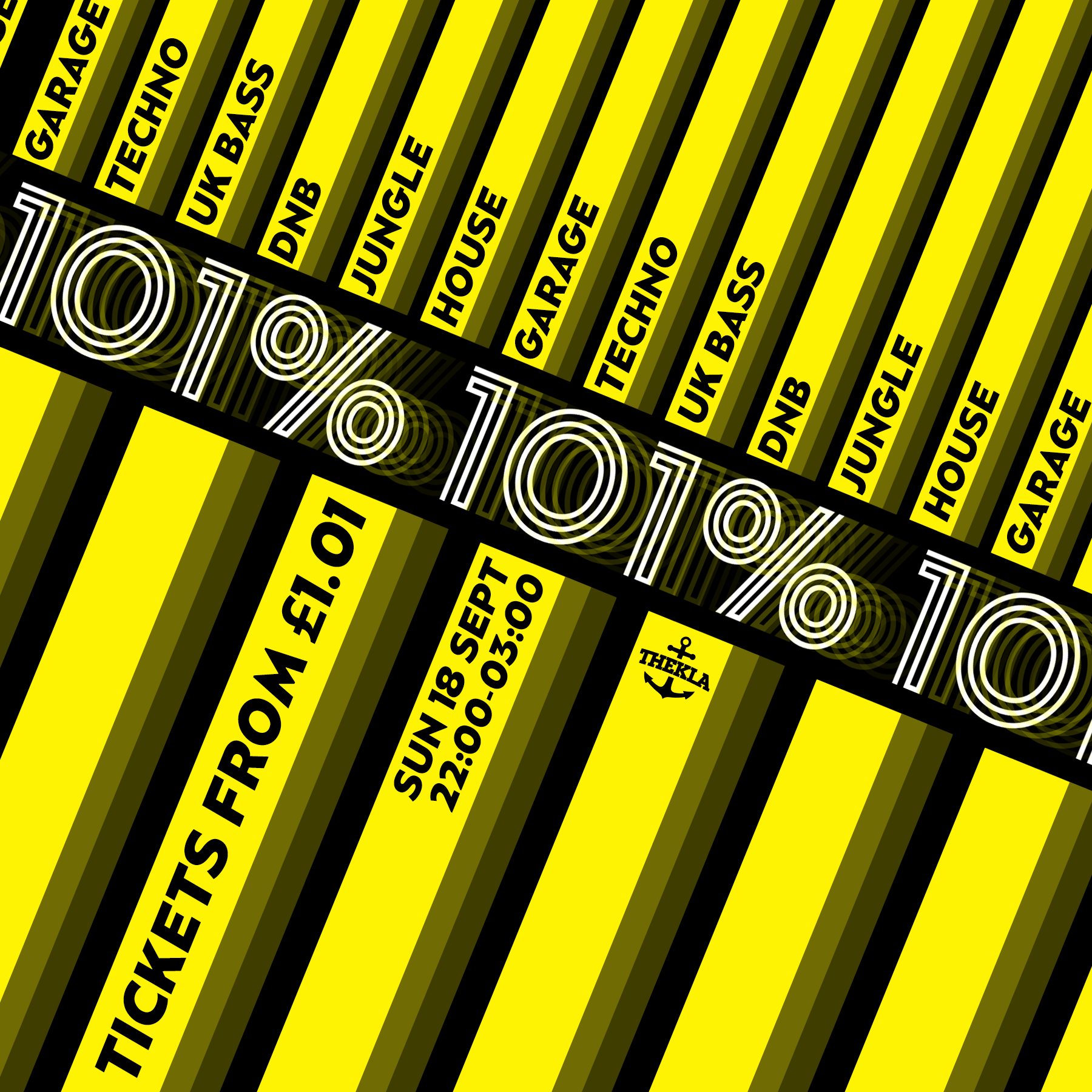 101% House/Garage/Techno/UK Bass/DnB/Jungle - Thekla Bristol