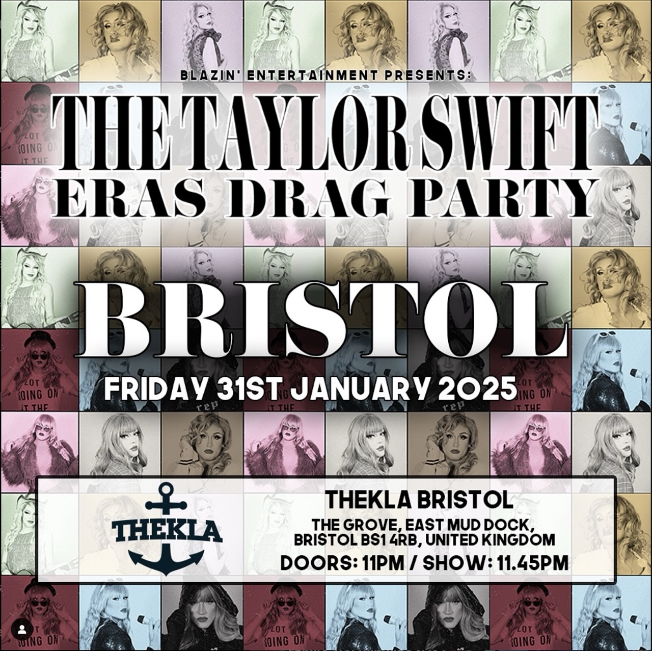 Eras Drag Party - Thekla Bristol - 31st January
